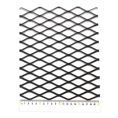 What are the advantages of diamond-shaped perforated expanded metal?