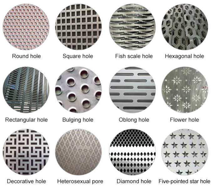 SS201 SS304 Stainless Steel 4x8 Perforated Metal Sheet 2mm Round Hole