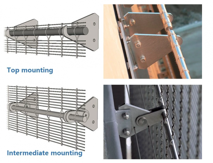 Balustrade Titanium Architectural Metal Mesh ISO9002