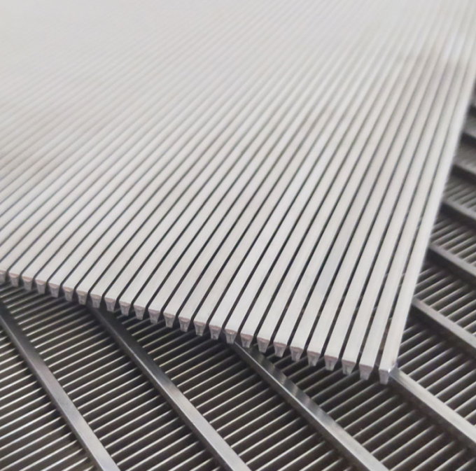 Monel Hastelloy 100 Micron Wedge Wire Screens Flat Sieve Panel For Sand ...