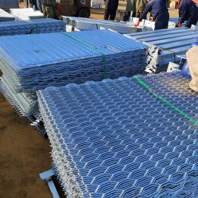 Galvanized 3.0lbs Expanded Metal Mesh Anti Skid Platform Grating Floorings
