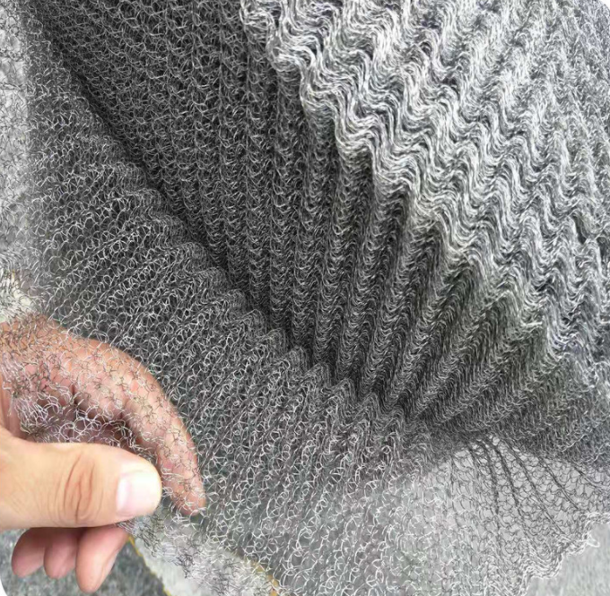 Woven Knitted Wire Mesh Filter 304 Stainless Steel Copper Gas Liquid Fabric