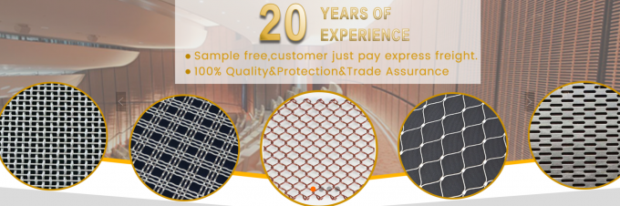 Burnished Brass Crimped Wire Grille Diamond Metal Wire Mesh Waterproof