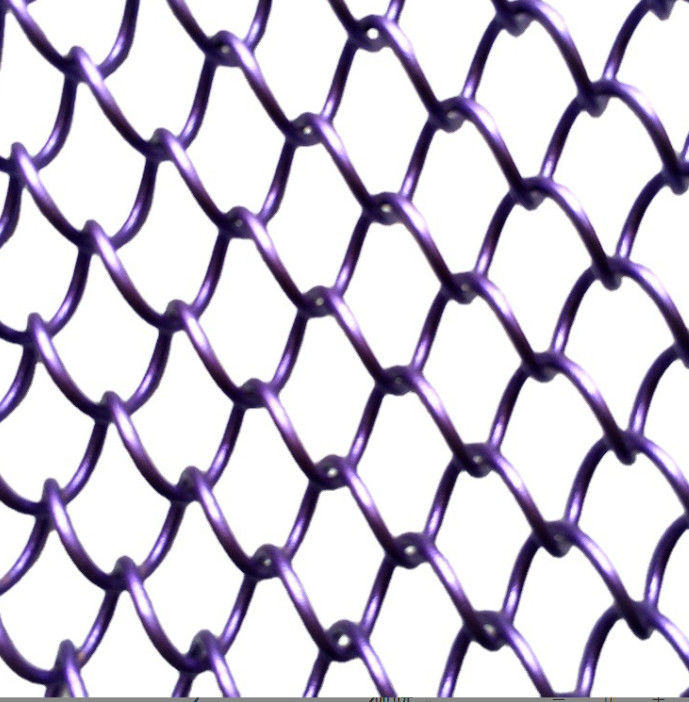 Colorful Aluminum Chain Link Mesh Drapery for Wall Cladding