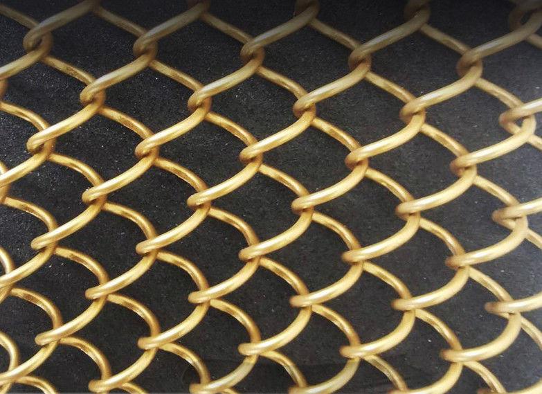 1.5mm Chain Link Fly Screen Decorative Aluminum Wire Mesh Metal Fabric ...