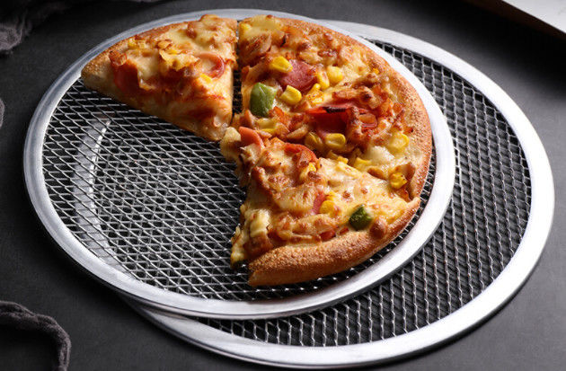 High Strength Round Aluminum Pizza Screen Mesh Baking Tray Mesh 6 Inch ...