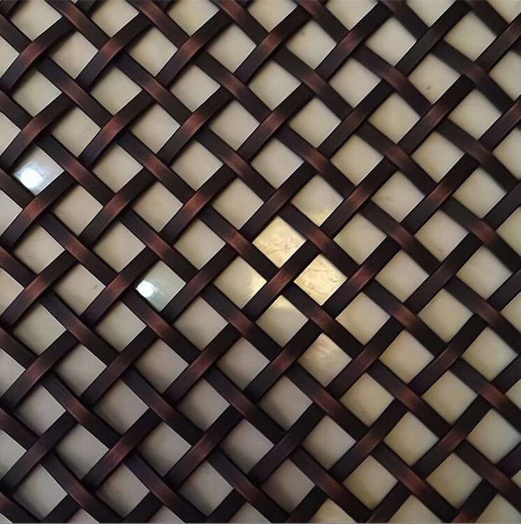 Decorative Steel Bronze Metal Wire Screen Architectural Mesh Chain Coil ...