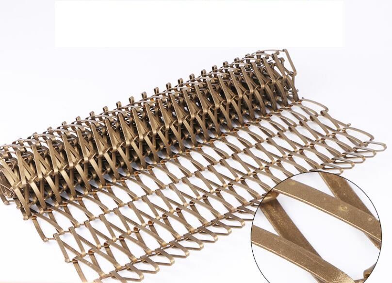 Stainless Steel Woven Mesh Decorative Golden Color Metal Mesh Curtain ...