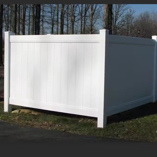 Fireproof Outdoor White Plastic Vinyl Pvc Privacy Fence For Decorative ...