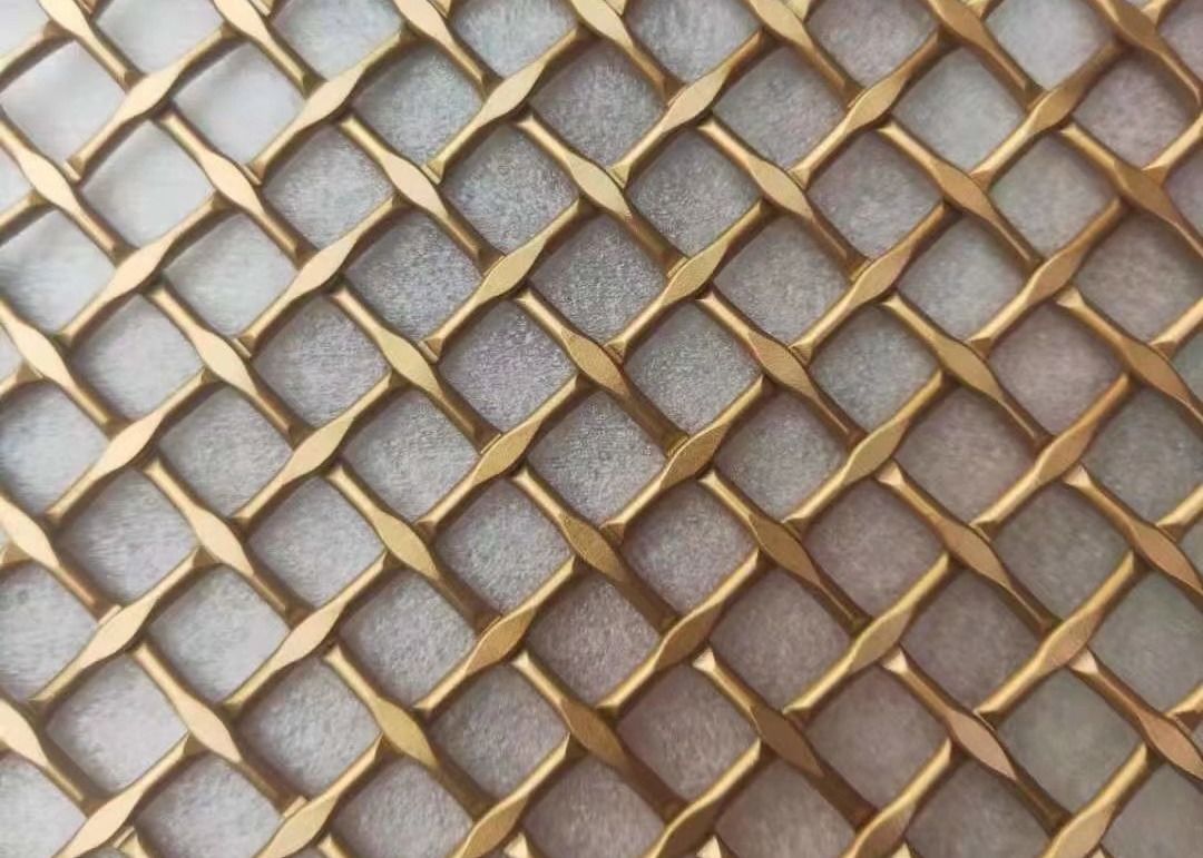 Stainless Steel 304 Lock Crimped Metal Mesh for Architecture