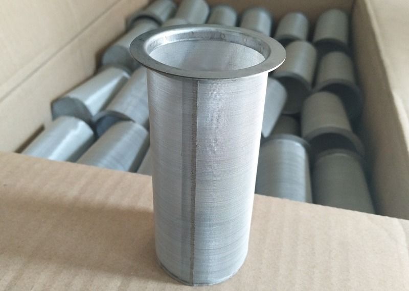 Cylinder Plain Twill SS Filter Mesh 5 Micron Stainless Steel Mesh Filter