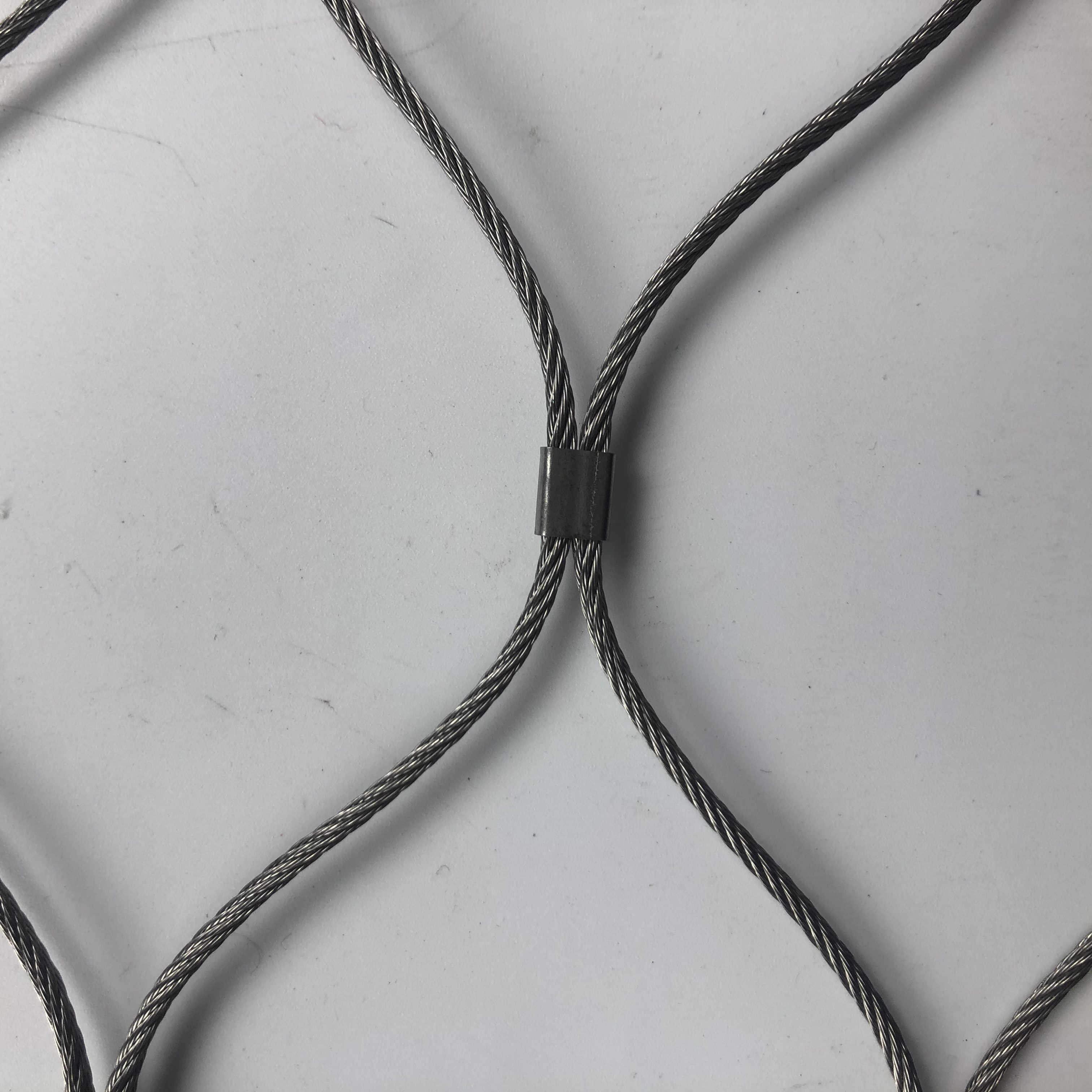 Flexible Strong Stainless Steel Rope Wire Mesh 1x7 Ferruled