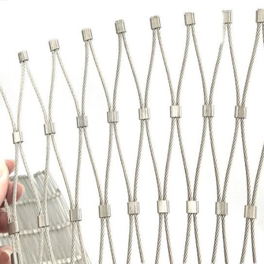 Diamond Flexible Stainless Steel Wire Rope Mesh for Safety Fencing
