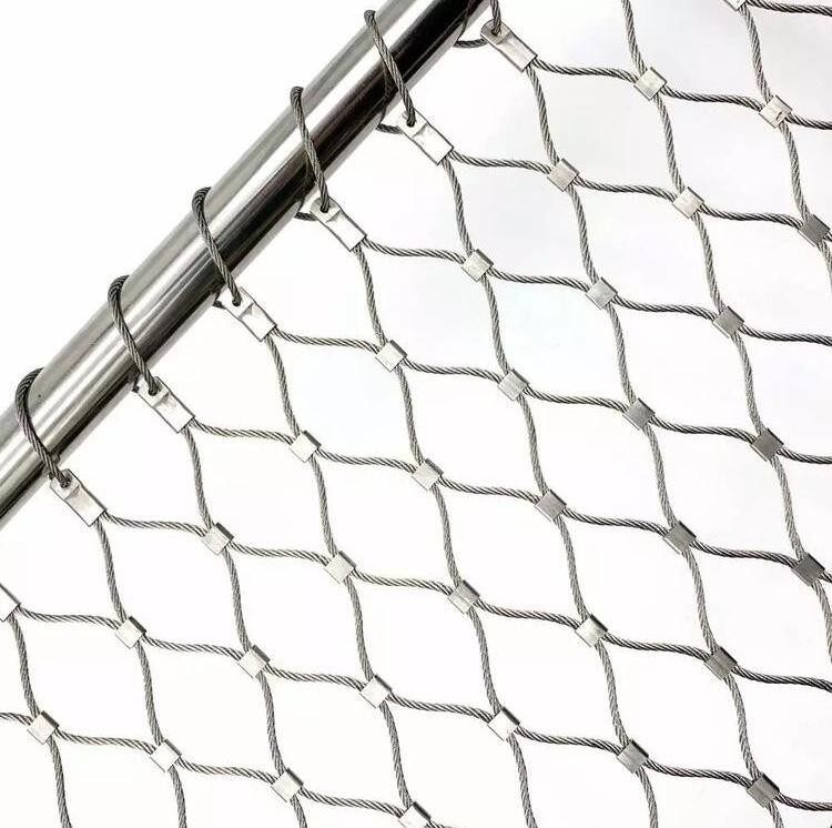 Strong Flexible Stainless Steel Wire Rope Mesh For Outdoor Bridge ...