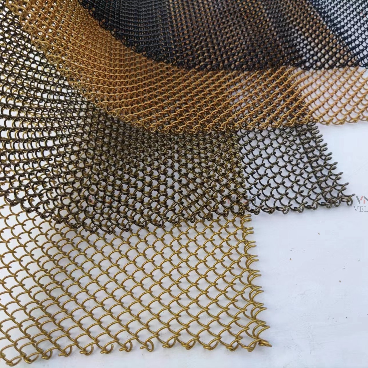 Colorful Stainless Aluminum Decorative Metal Chain Mesh Curtain