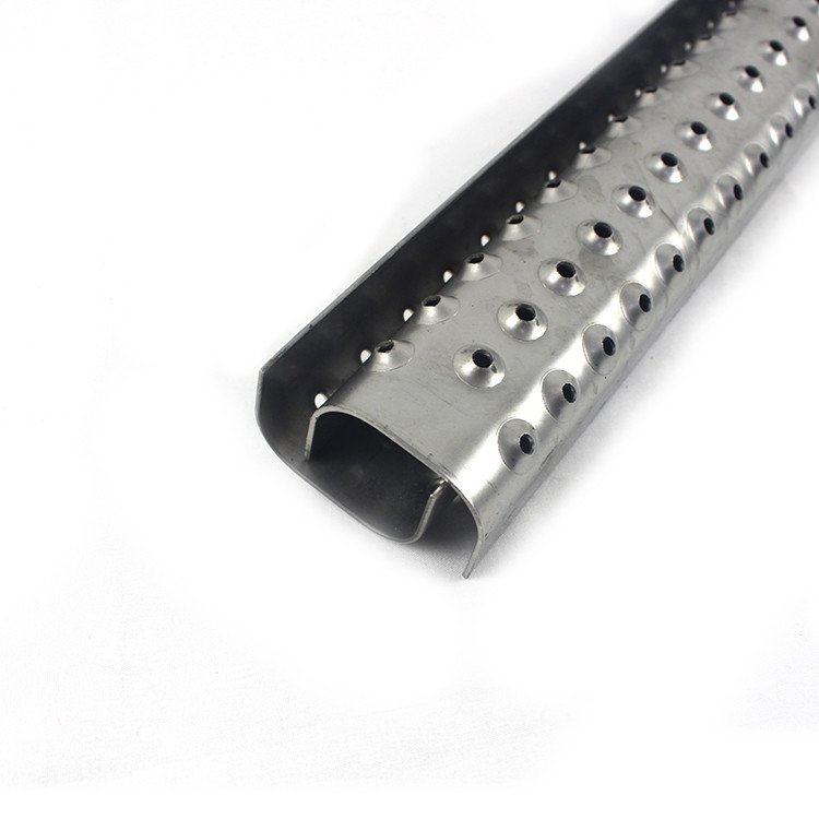 Galvanized Perforated Safety Ladder Rung - Anti-Slip Metal Tread
