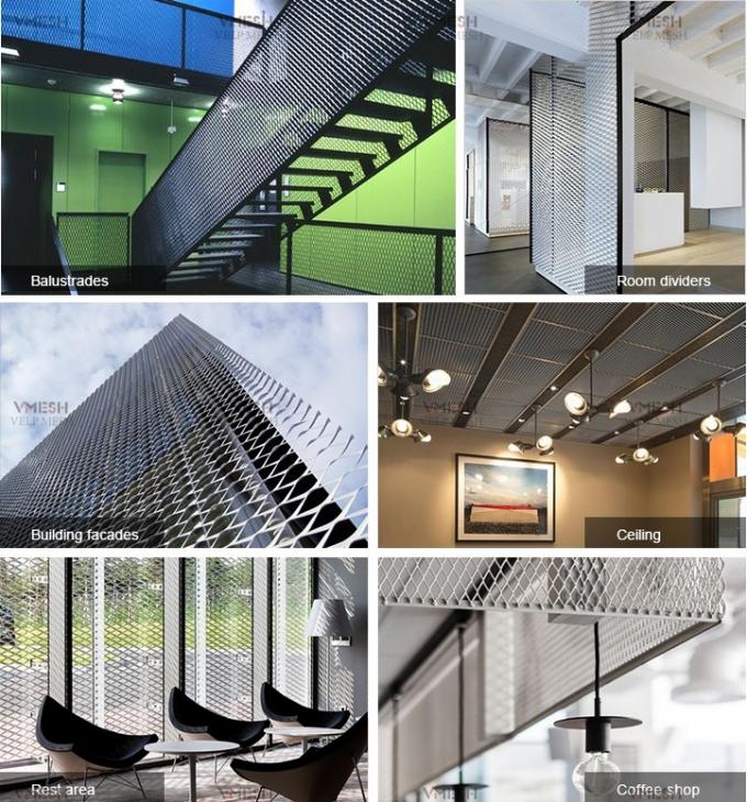 Akzonobel PVDF Aluminum Expanded Metal Mesh for Wall Cladding