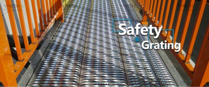 Anti Slip 5 Diamond Walkway Grip Strut Safety Grating Perforated