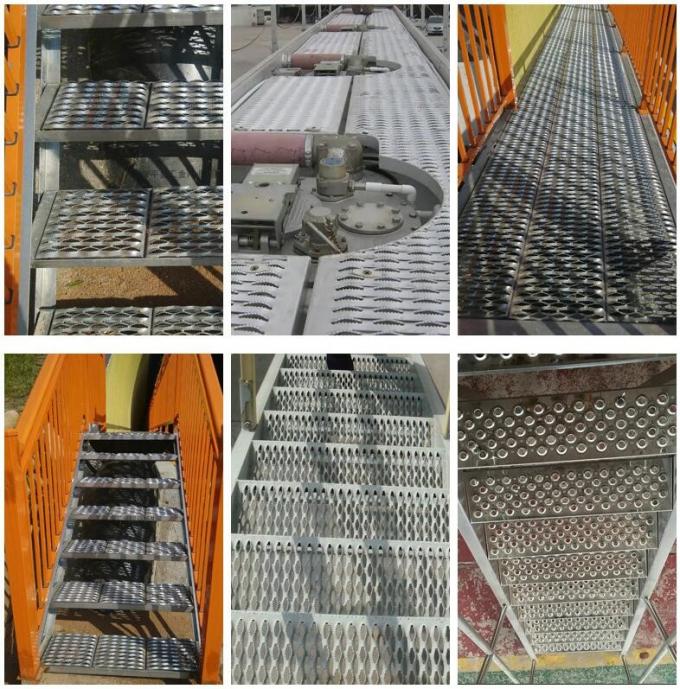 Anti Slip 5 Diamond Walkway Steel Safety Grating Stair Treads Corrosion ...