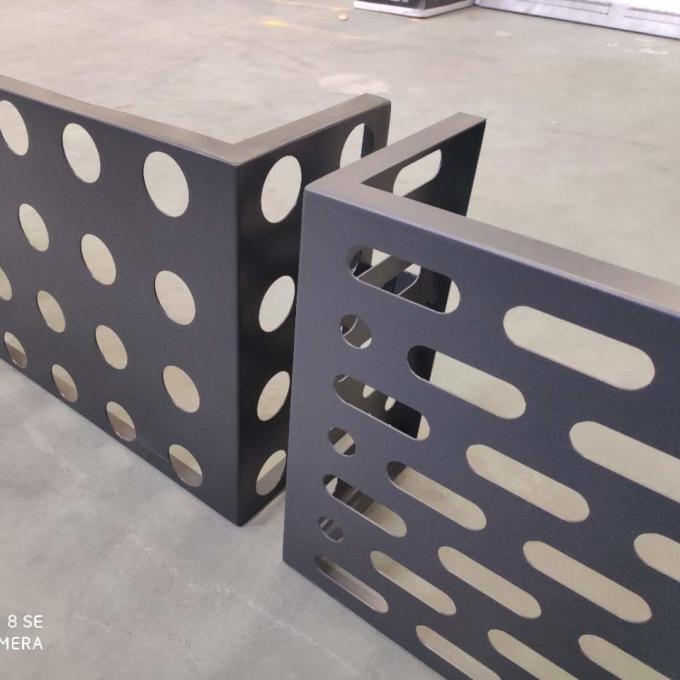 Custom Perforated Metal Mesh Panels with Slotted Holes
