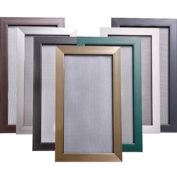 Black And Grey Color High Security Stainless Steel Window Insect Screen