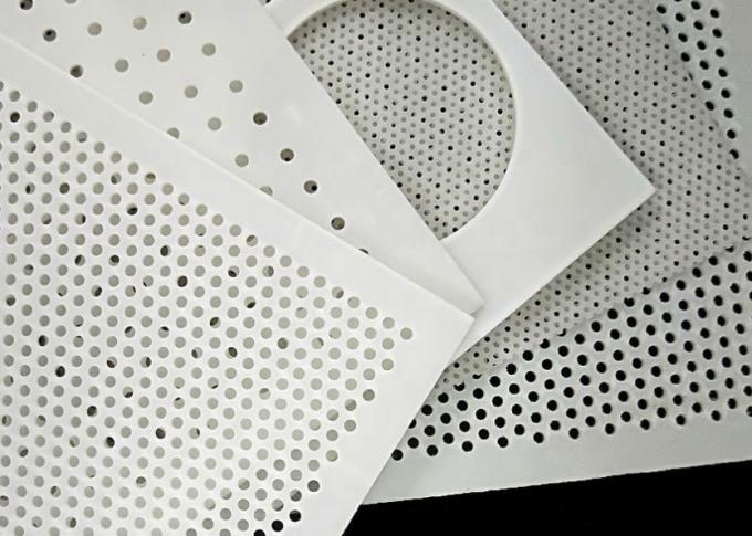 White PVC Perforated Mesh Panel for Food Industry