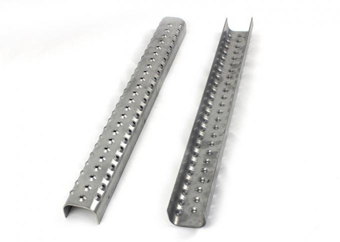 Galvanized Perforated Safety Ladder Rung - Anti-Slip Metal Tread