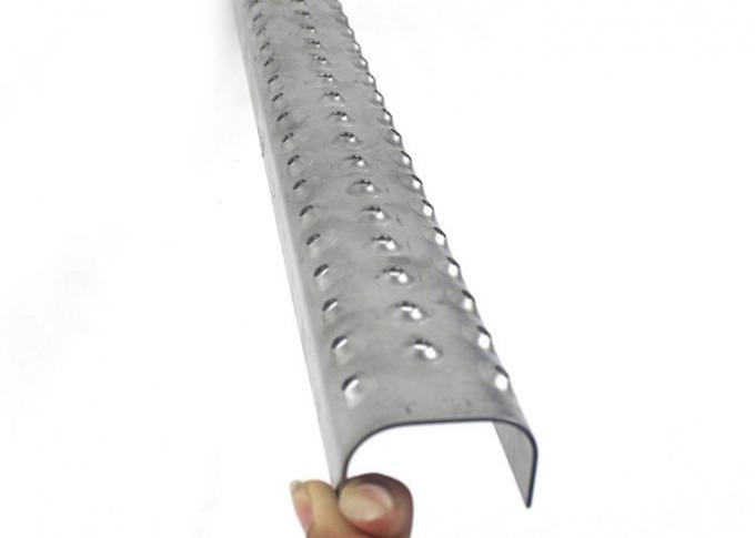 Galvanized Perforated Safety Ladder Rung - Anti-Slip Metal Tread