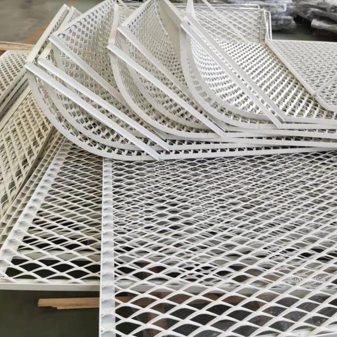 Decorative Aluminum 2mm Expanded Metal Mesh For Ceiling And Curtain Wall