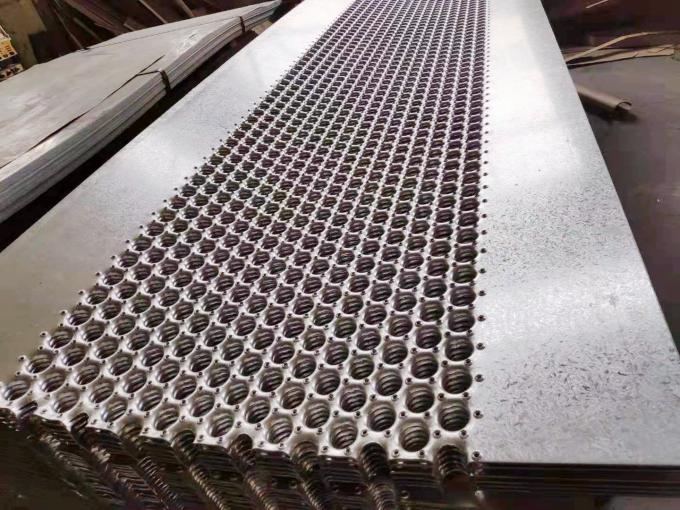 Round Hole Galvanized 450mm Width Grip Strut Safety Grating Anticorrosion